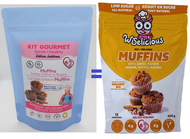 Muffins Dattes, Avoine, Raisins (Kit Gourmet - Mélange à muffin santé ...
